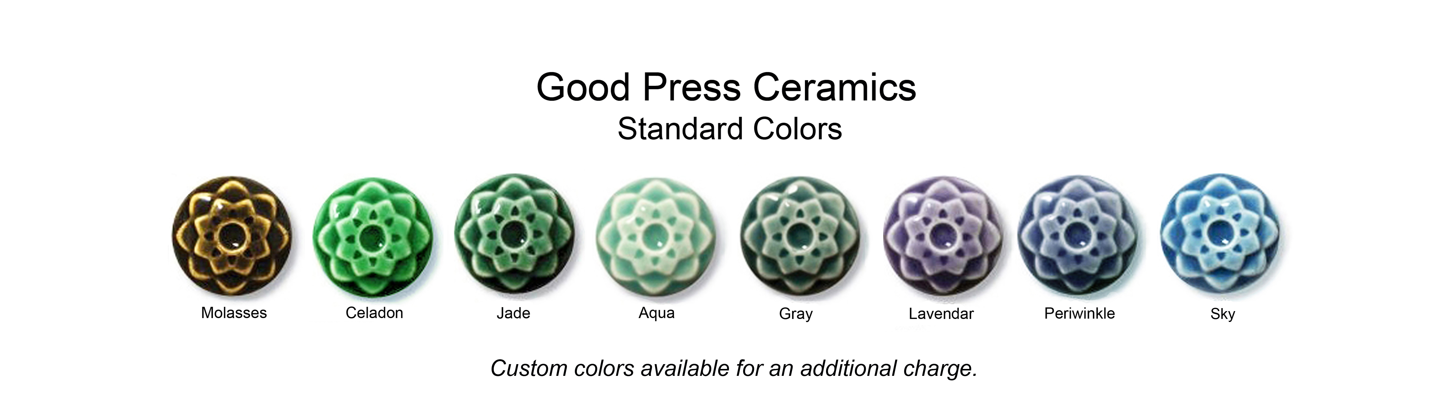 Standard Colors banner | Good Press Ceramics